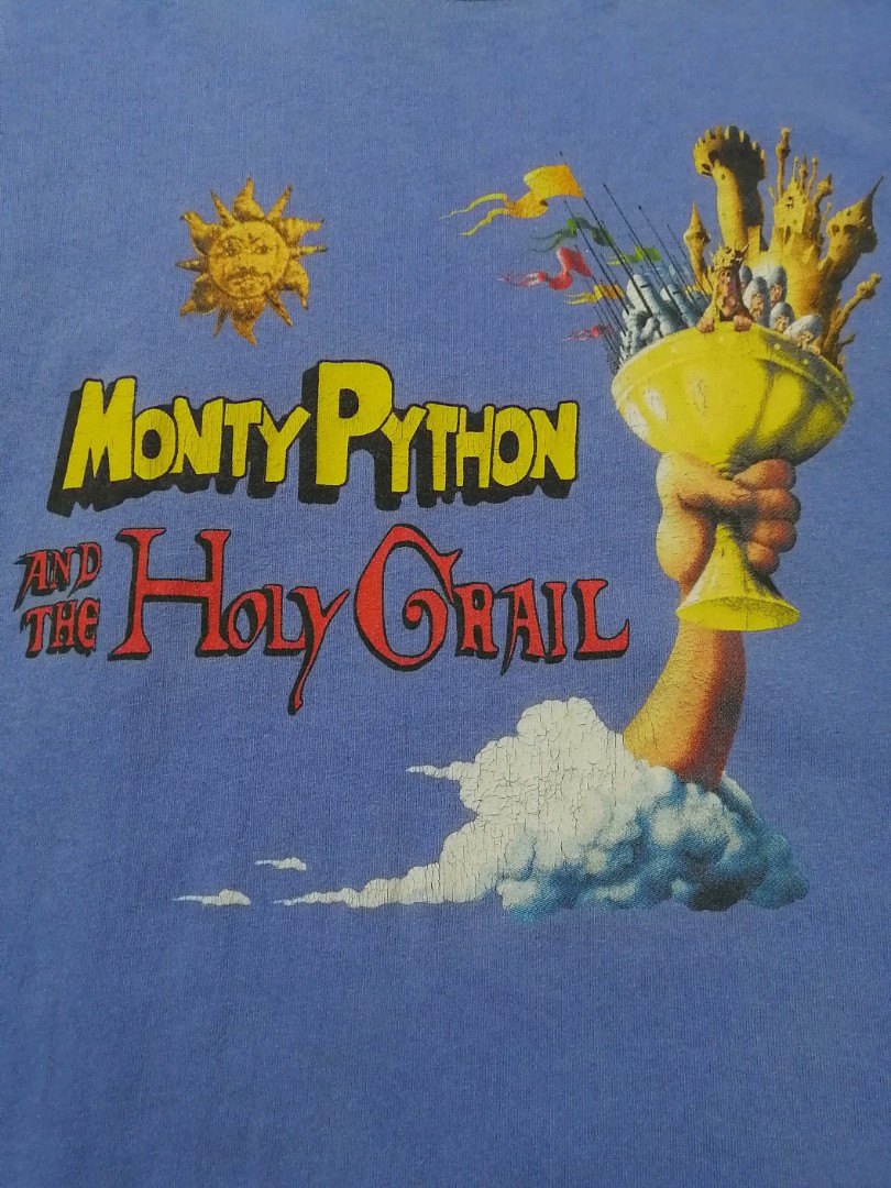 Vintage 2001 Monty Python and the Holy Grail Movie Poster Tee, Men's ...