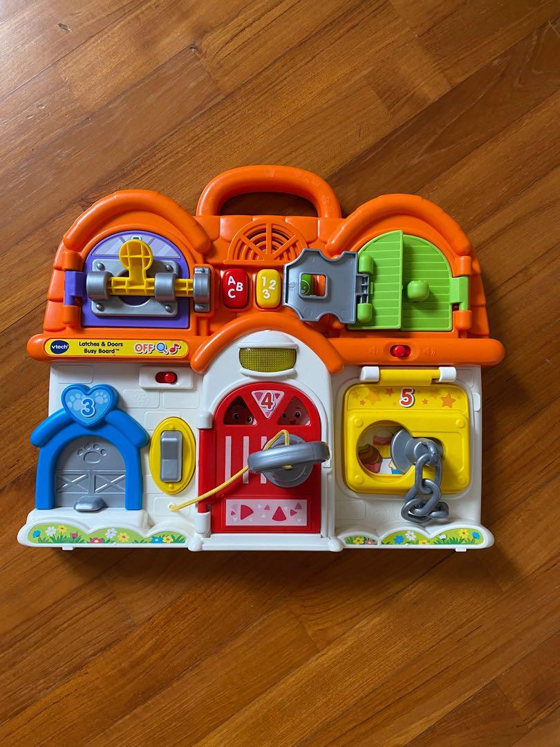 Vtech Latches and Door Busy Board, Babies & Kids, Infant Playtime on ...