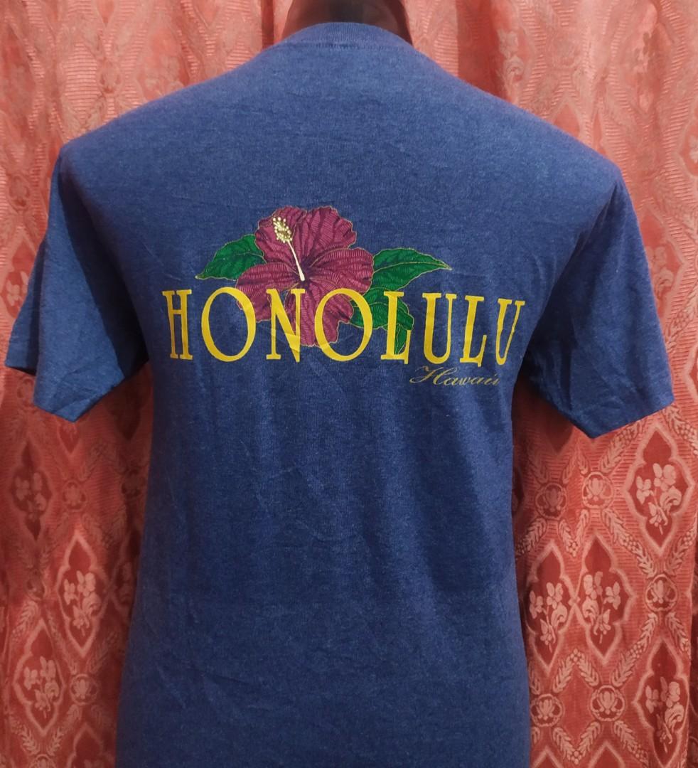 VTG 90s Hawaii HONOLULU bunga raya, Men's Fashion, Tops & Sets, Tshirts ...