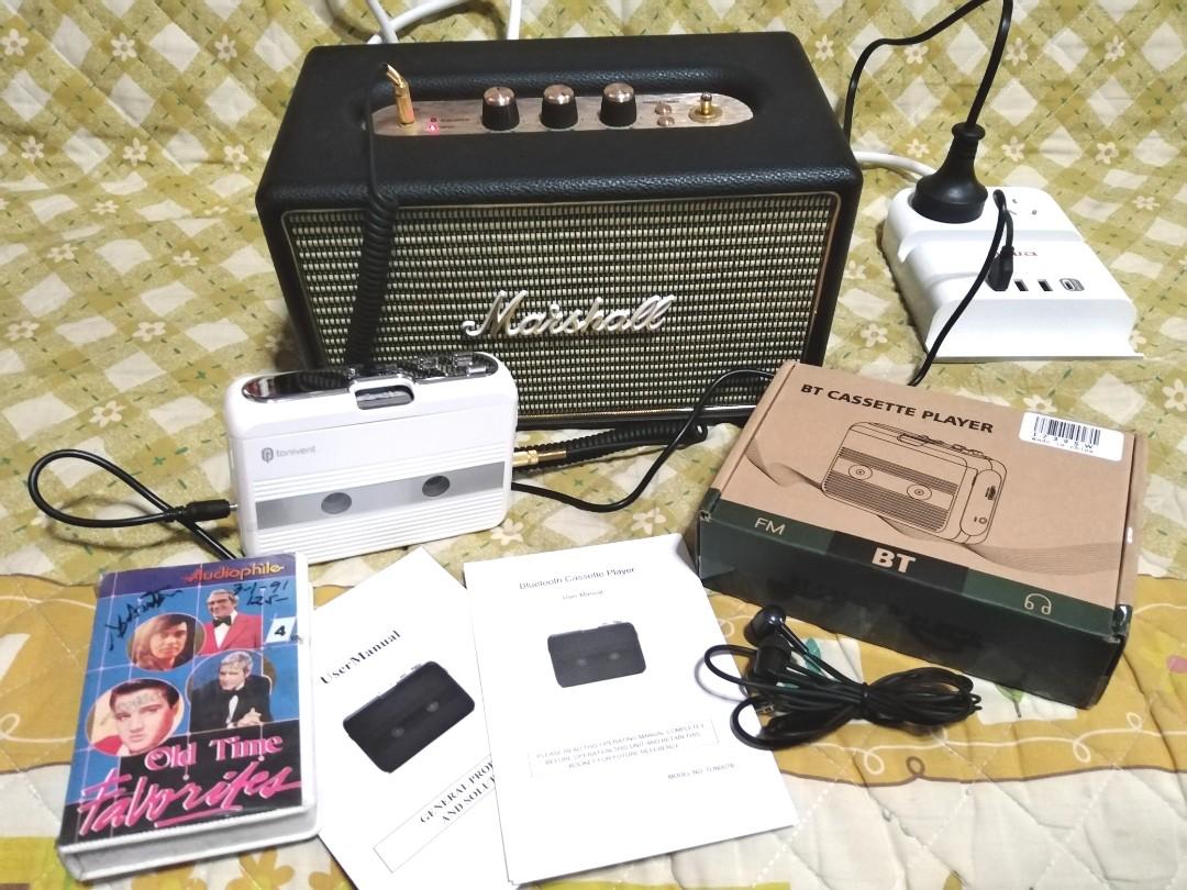 Walkman Tonivent TON007B Bluetooth Cassette Player Auto Reverse AC DC ...