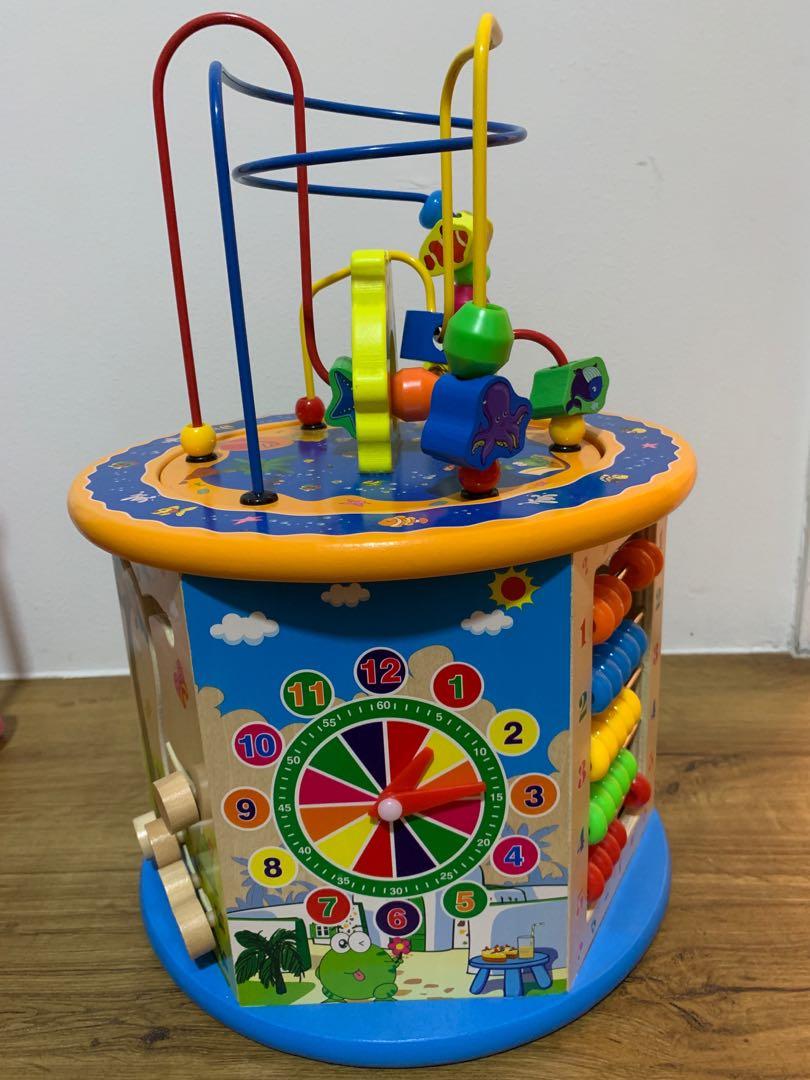 Wooden busy box, Hobbies & Toys, Toys & Games on Carousell
