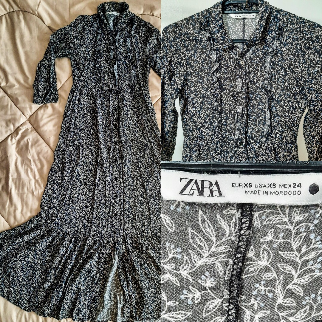 ZARA Floral Maxi Dress, Women's Fashion, Dresses & Sets, Dresses on ...
