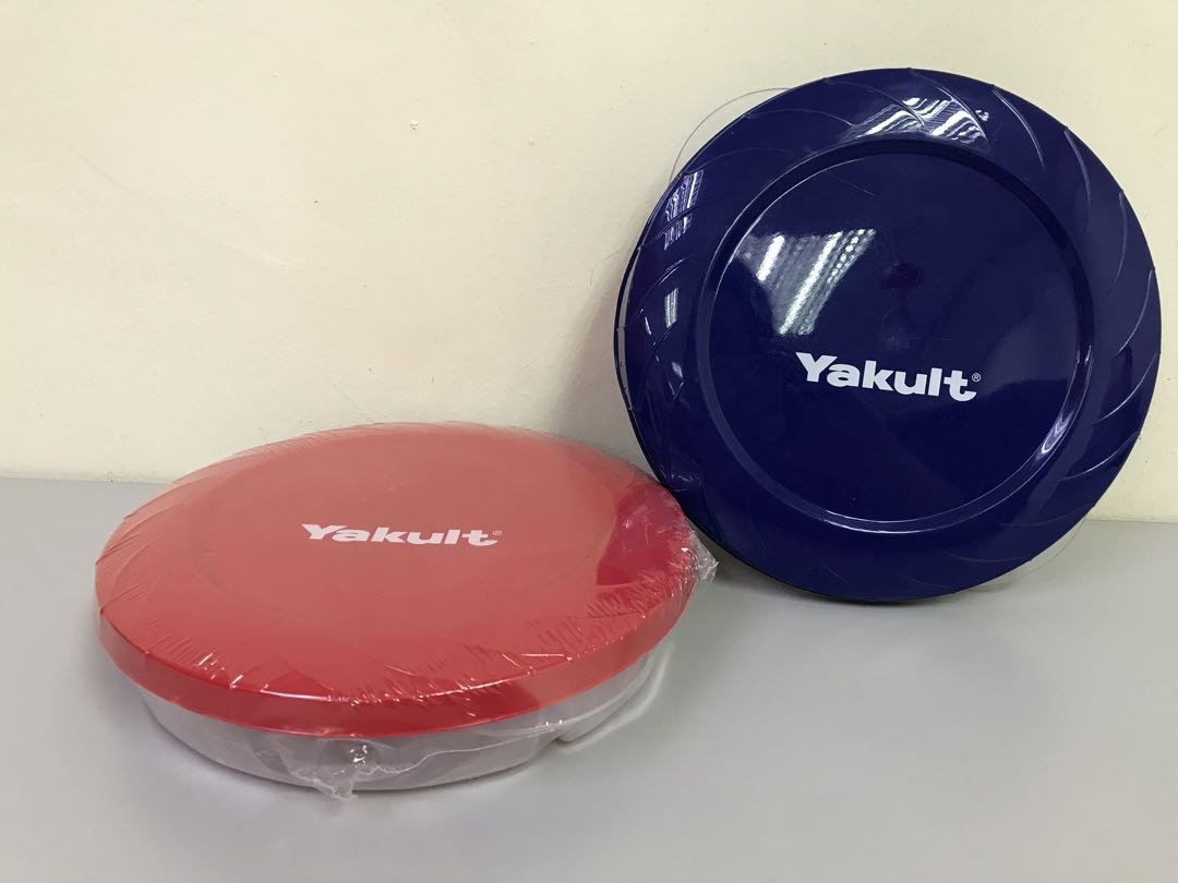 2 units Yakult three compartments lunch box, Furniture & Home Living ...