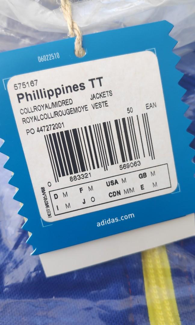 Adidas Originals Philippine Flag Track Jacket Pilipinas Medium M, Men's ...