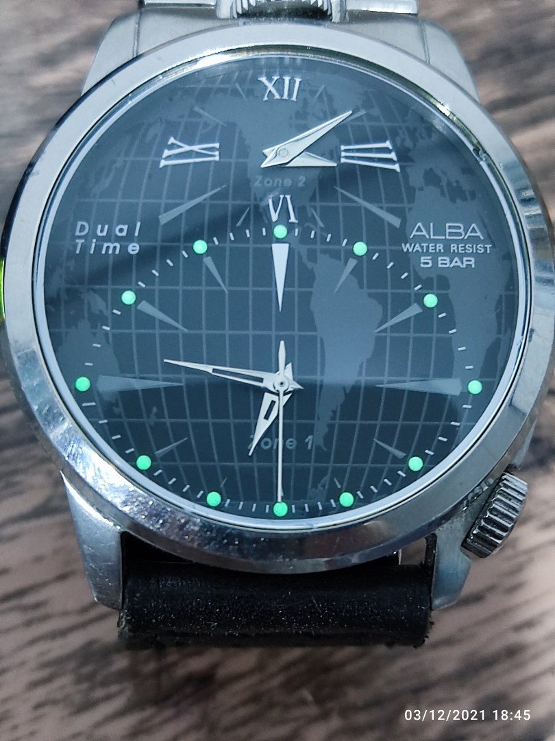 Alba Rare dual time, Men's Fashion, Watches & Accessories, Watches on ...