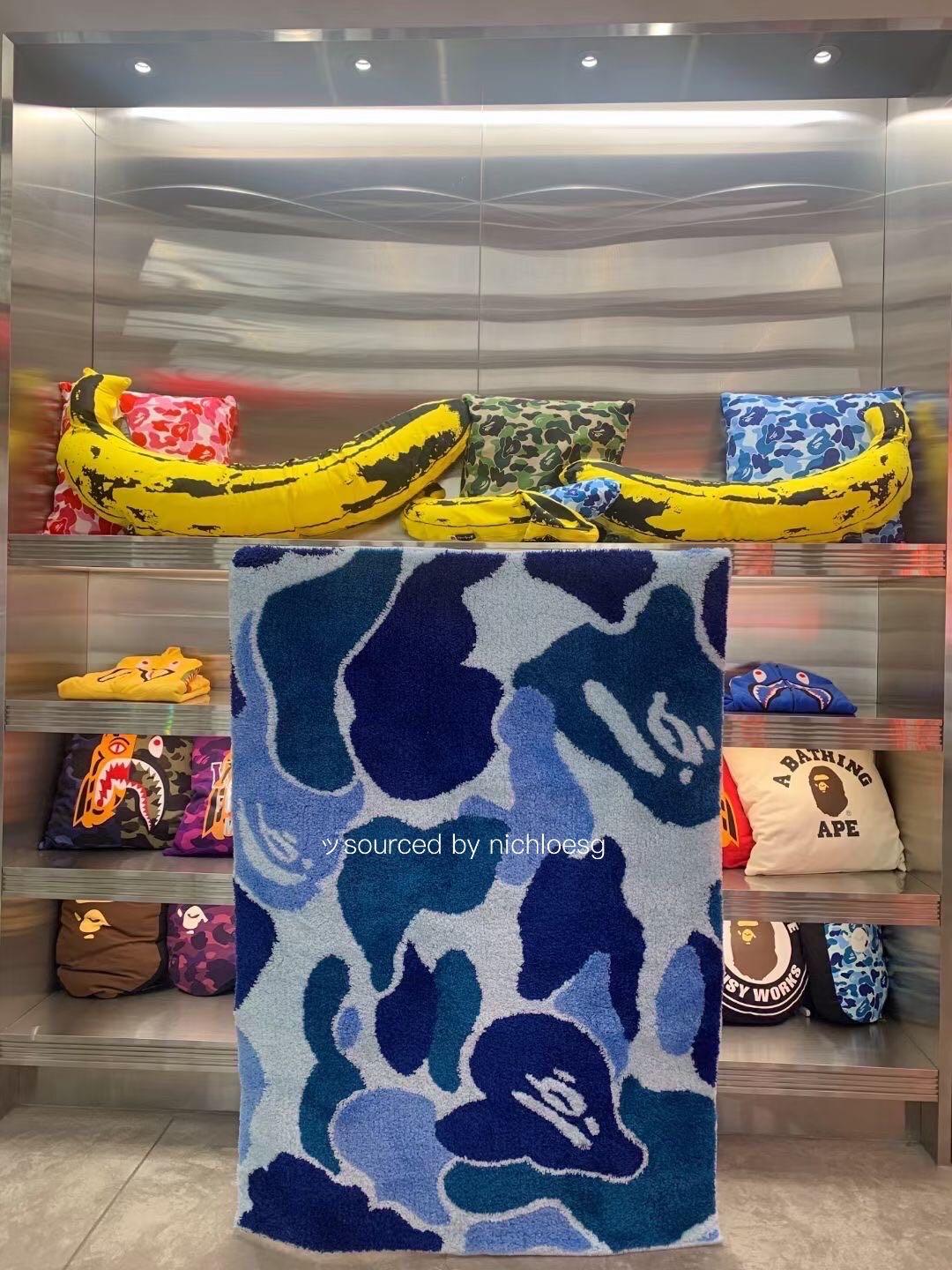 BAPE ABC CAMO BIG RUG MAT, Furniture & Home Living, Home Decor, Carpets ...