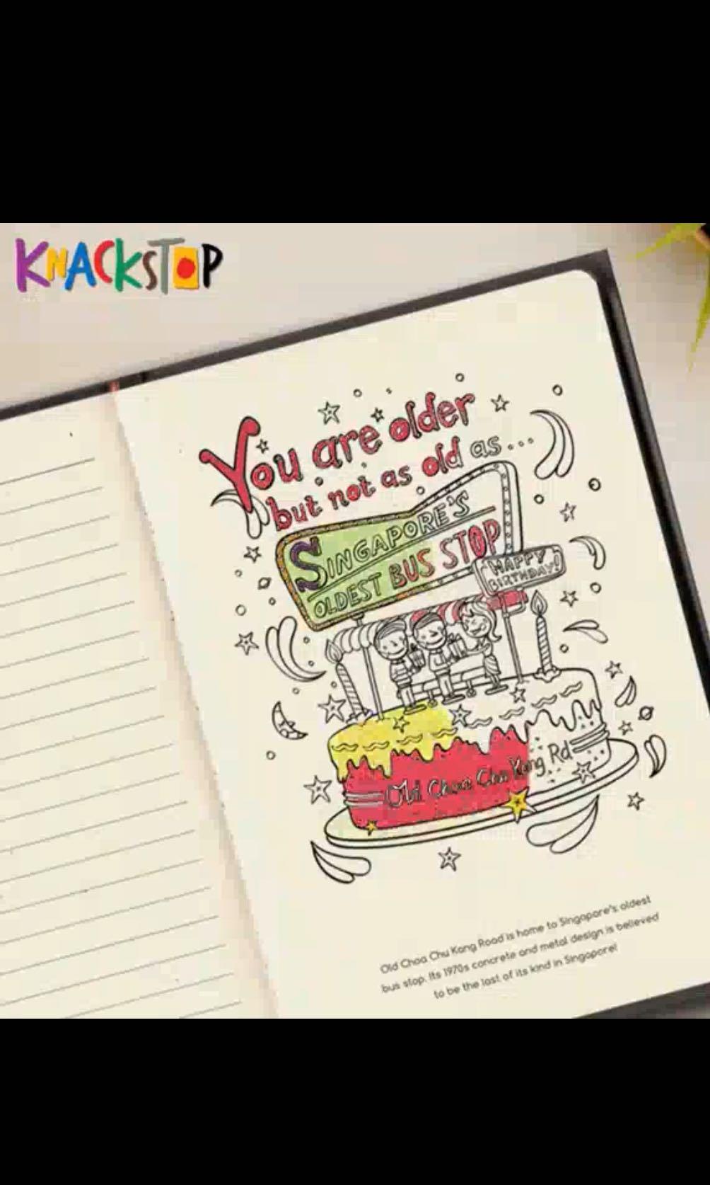 [BNIP] Knackstop Notebook with Coloring Pages, Hobbies & Toys ...