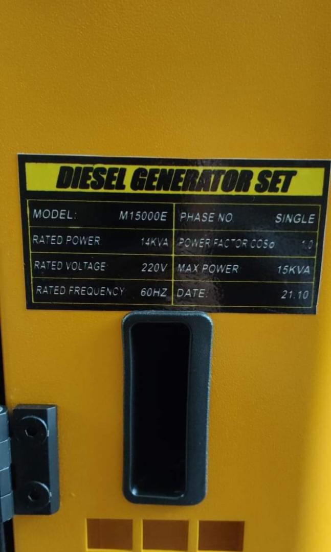 Brand New Moshito 15kva Diesel Generator with free ATS, Commercial ...