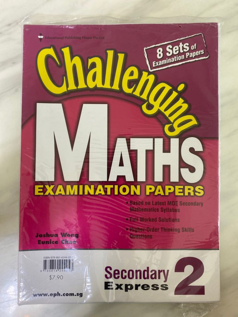 challenging maths examination papers, secondary 2, Hobbies & Toys ...