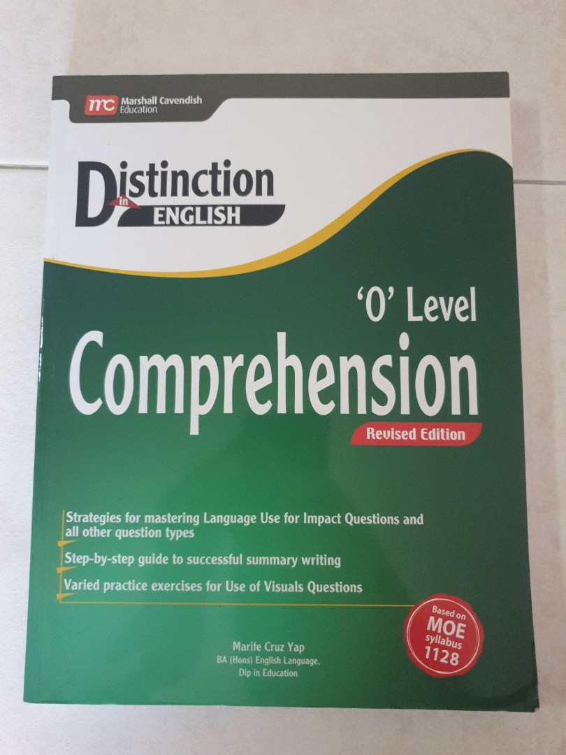 Distinction in English O level comprehension assessment book, Hobbies ...