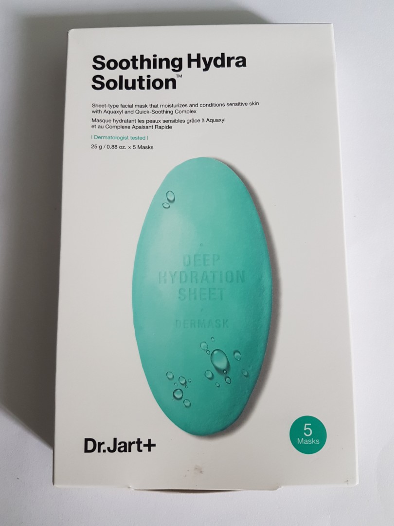Dr. Jart Soothing Hydra Solution Mask, Beauty & Personal Care, Face ...
