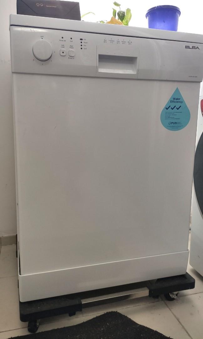 Elba dishwasher EBDW 1351 with roller trolley, TV & Home Appliances ...