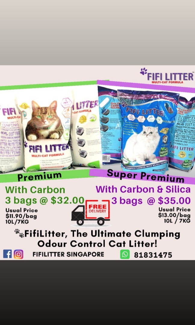 Fifi litter, Pet Supplies, Homes & Other Pet Accessories on Carousell