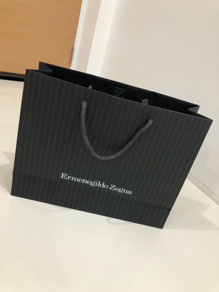 Ermenegildo Zegna (paper bag), Luxury, Bags & Wallets on Carousell
