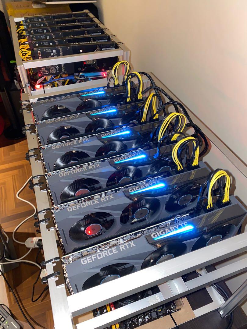 Ethereum Mining Rig | 6 RTX 3070, Mobile Phones & Gadgets, Other ...