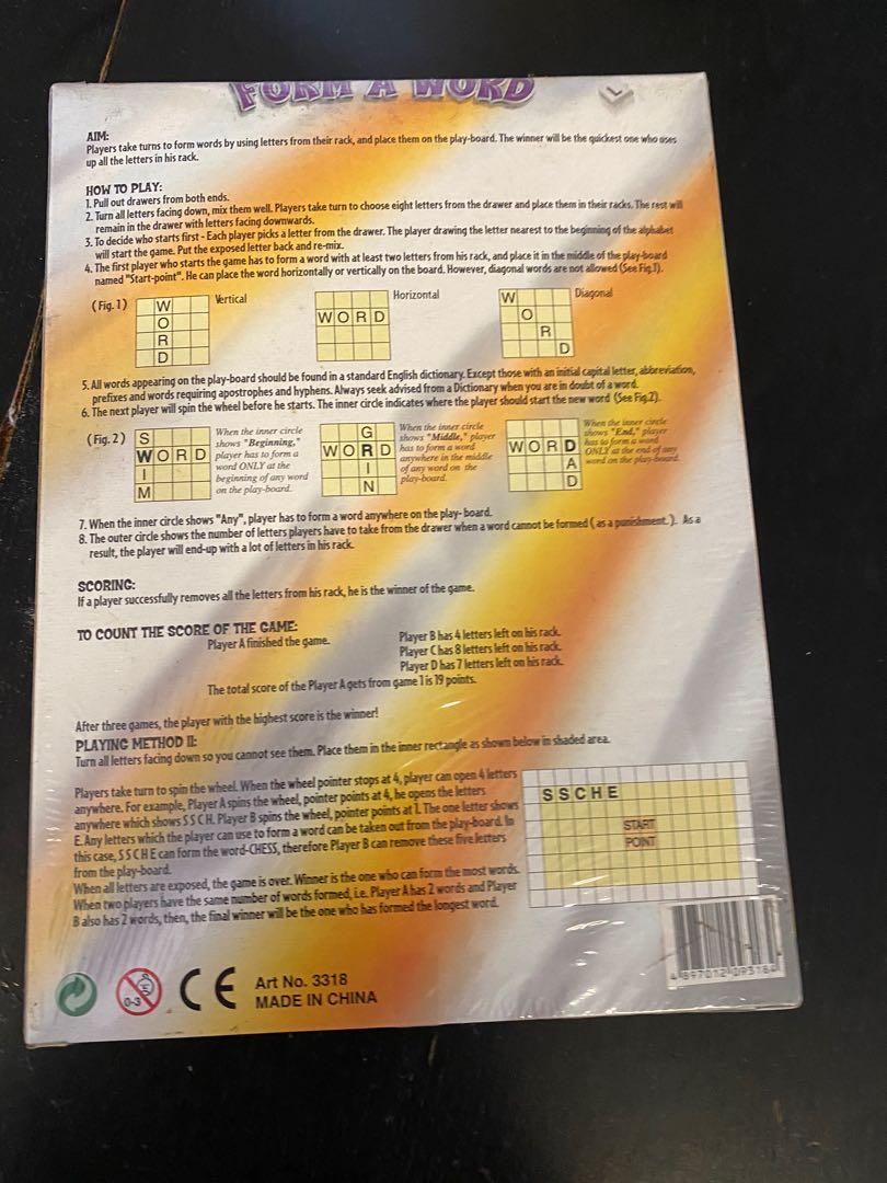 Form a word. Box game. Have fun and learn English. Like Scrabble ...