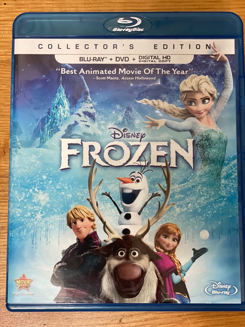 Frozen Blu Ray, Hobbies & Toys, Music & Media, CDs & DVDs on Carousell