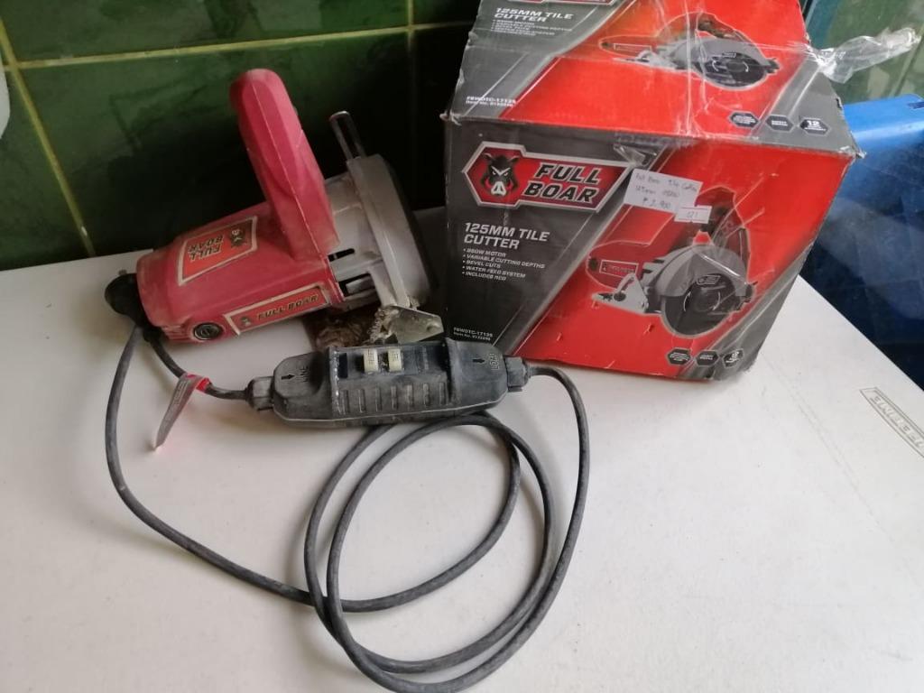 Full Boar 125mm Tile Cutter 950w, Commercial & Industrial, Construction ...