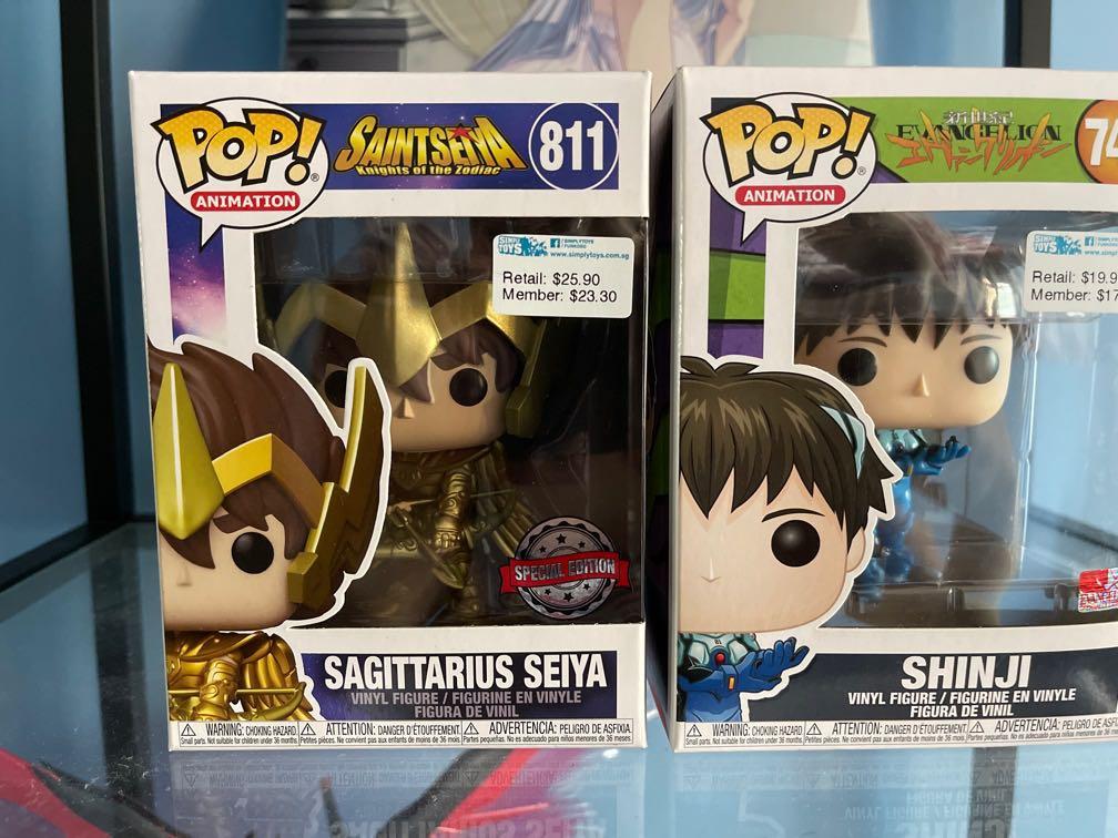 Funko Pop Saint Seiya Sagittarius Seiya & Evangelion Shinji, Hobbies ...