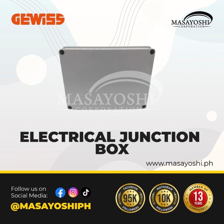 GEWISS Electrical Junction Box 150X110X70 IP56 | Model# GW44206 ...