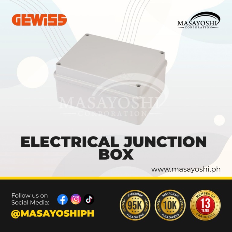 GEWISS Electrical Junction Box 150X110X70 IP56 | Model# GW44206 ...