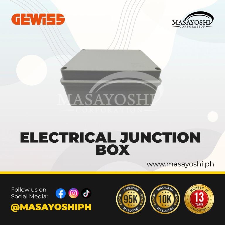 GEWISS Electrical Junction Box 150X110X70 IP56 | Model# GW44206 ...