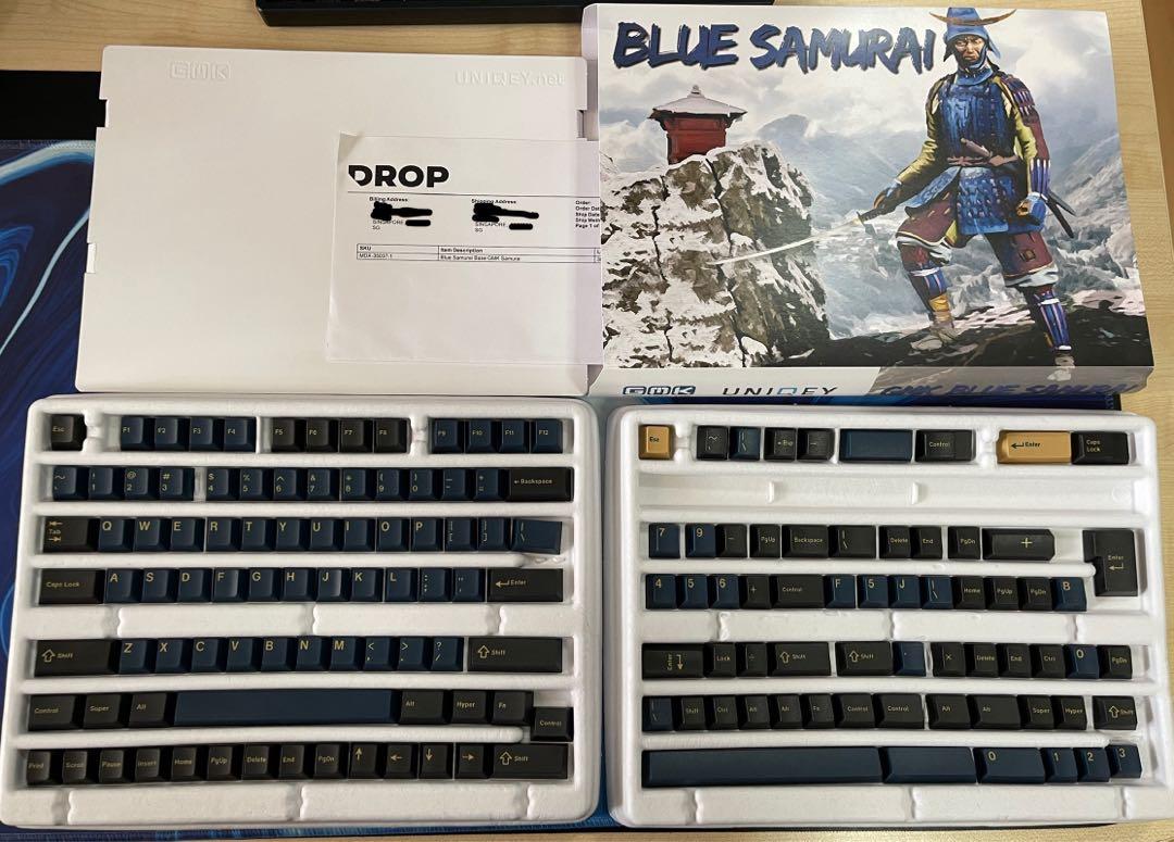 GMK Blue Samurai (Base) Authentic from DROP, Computers & Tech, Parts ...