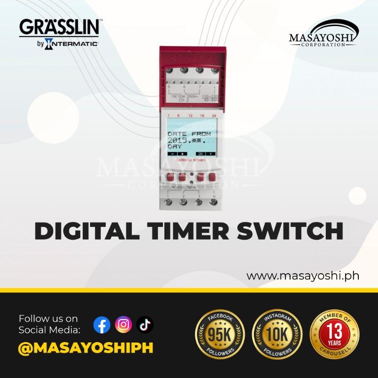 Grasslin Digital Timer Switch Talento Smart C25 Series| Model# 43.03 ...