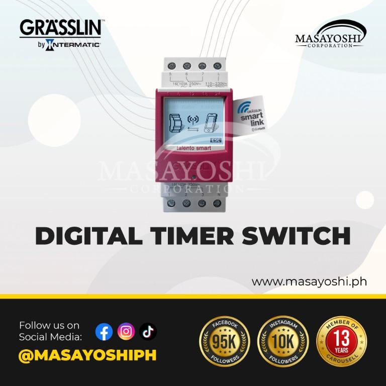 Grasslin Digital Timer Switch Talento Smart C25 Series| Model# 43.03 ...