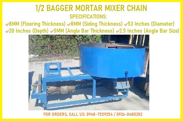 Half Bagger HEAVY DUTY Mortar Mixer Transmission Type (DIRECT ...