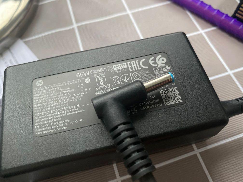 HP Original AC Adapter 65w, Computers & Tech, Parts & Accessories ...