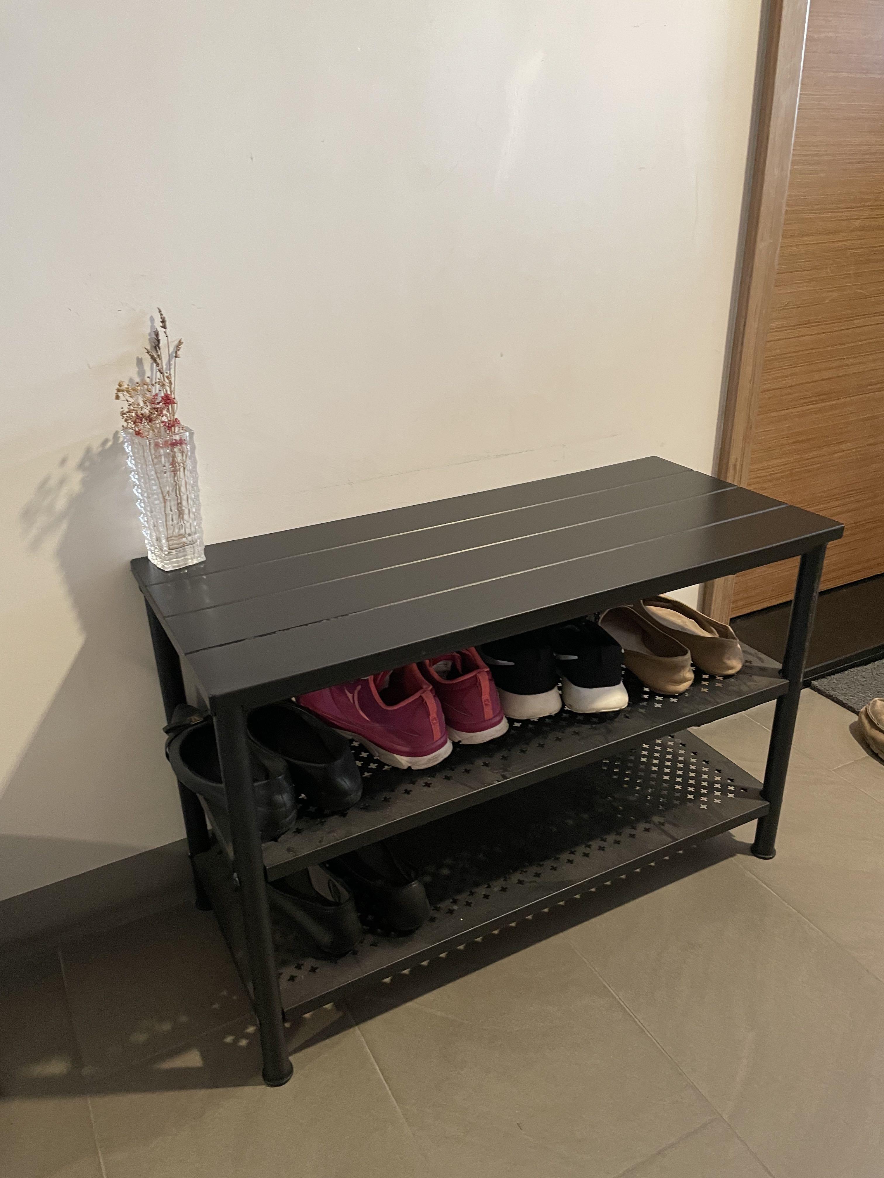 IKEA Pinnig Bench with Shoe Rack, Furniture & Home Living, Furniture ...