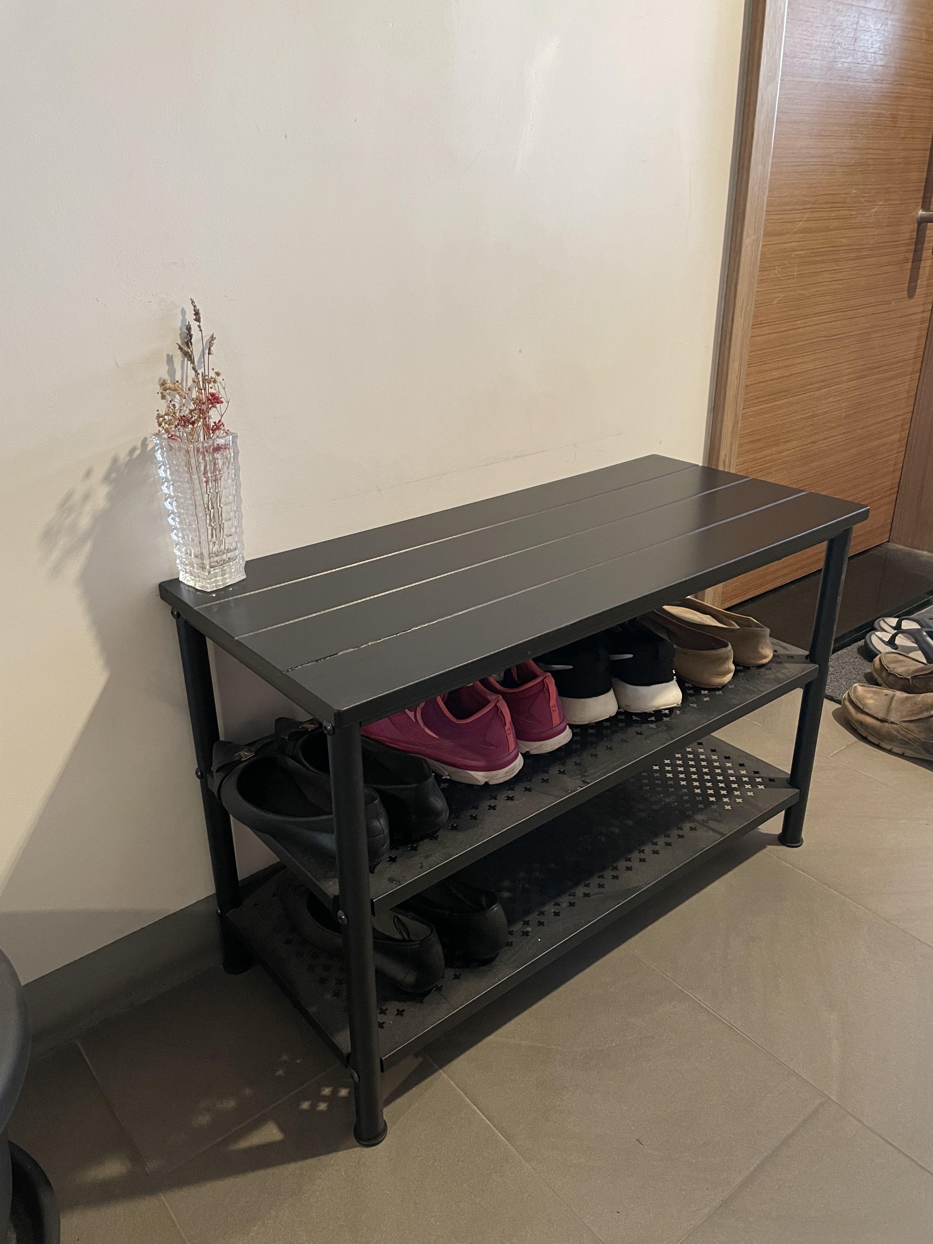 IKEA Pinnig Bench with Shoe Rack, Furniture & Home Living, Furniture ...