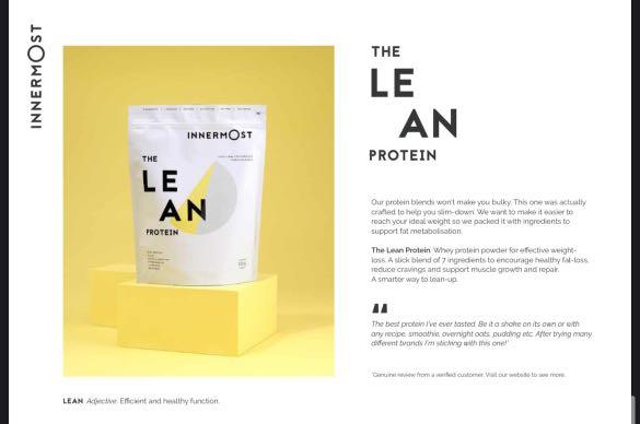 Innermost THE LEAN PROTEIN, Health & Nutrition, Health Supplements ...