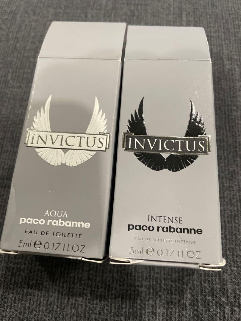 Invictus Aqua intense paco rabanne miniature 5ml EDT perfume fragrance ...