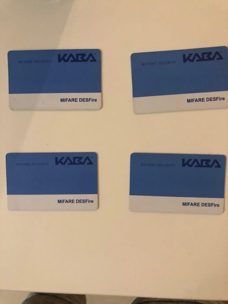 Kaba door access cards, Furniture & Home Living, Security & Locks ...