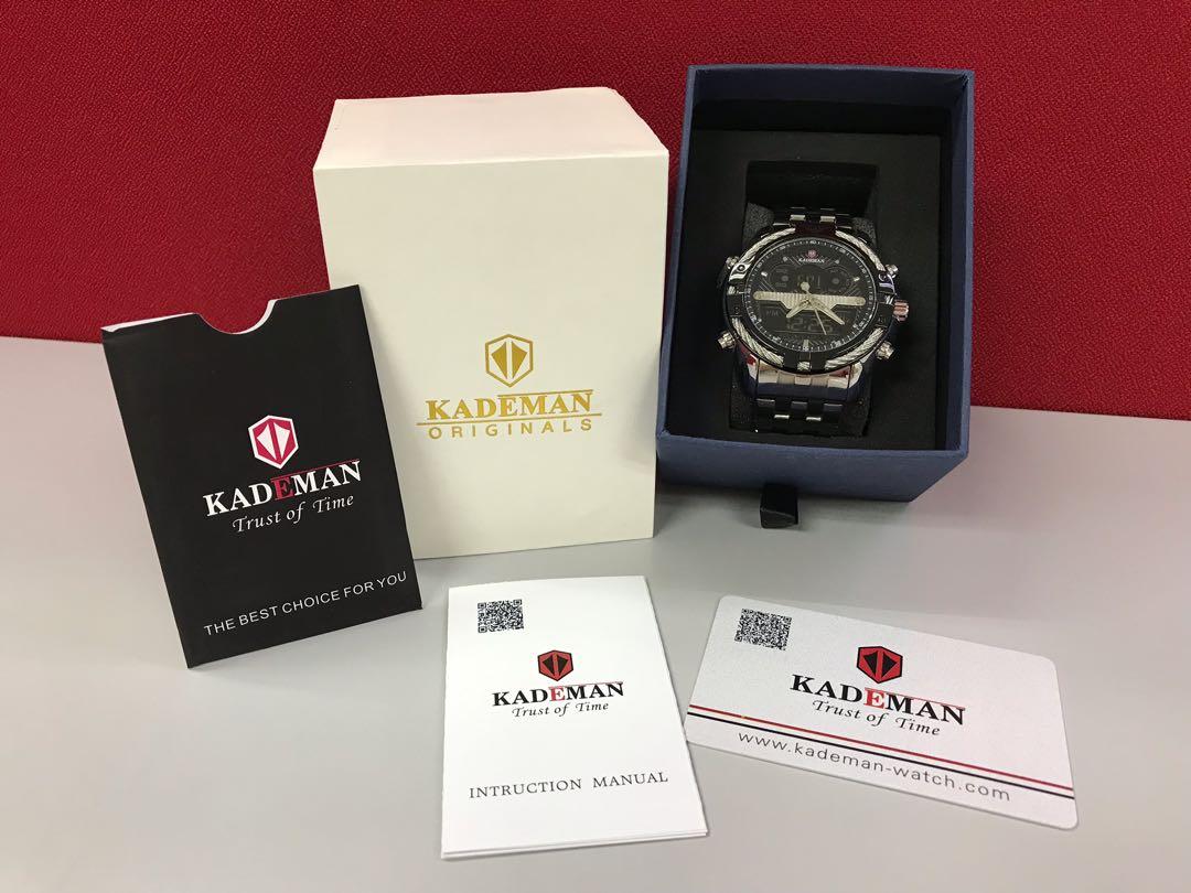 Kademan K9076 Stainless Steel Quartz Sport watch, Men's Fashion ...