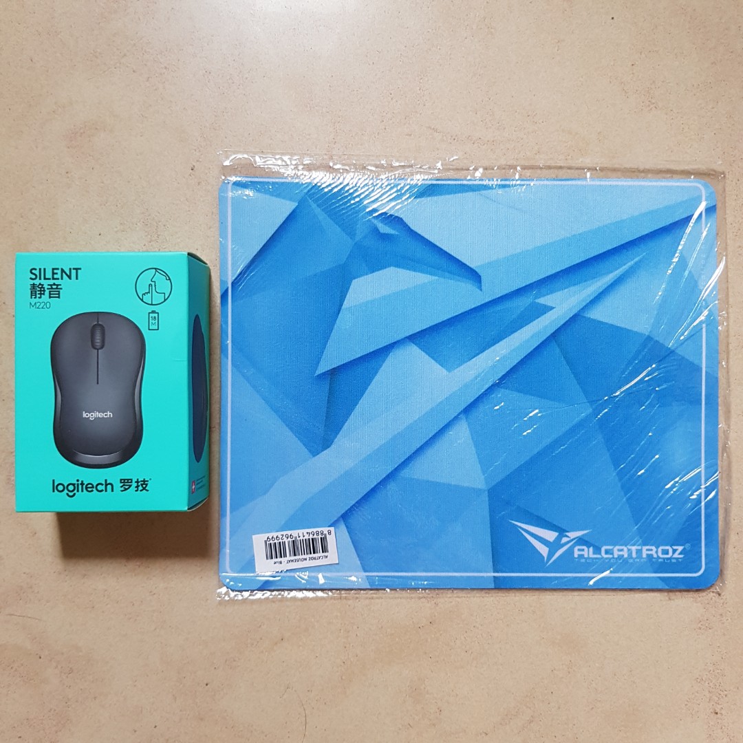 Logitech Silent Wireless Mouse and Mat, Computers & Tech, Parts ...