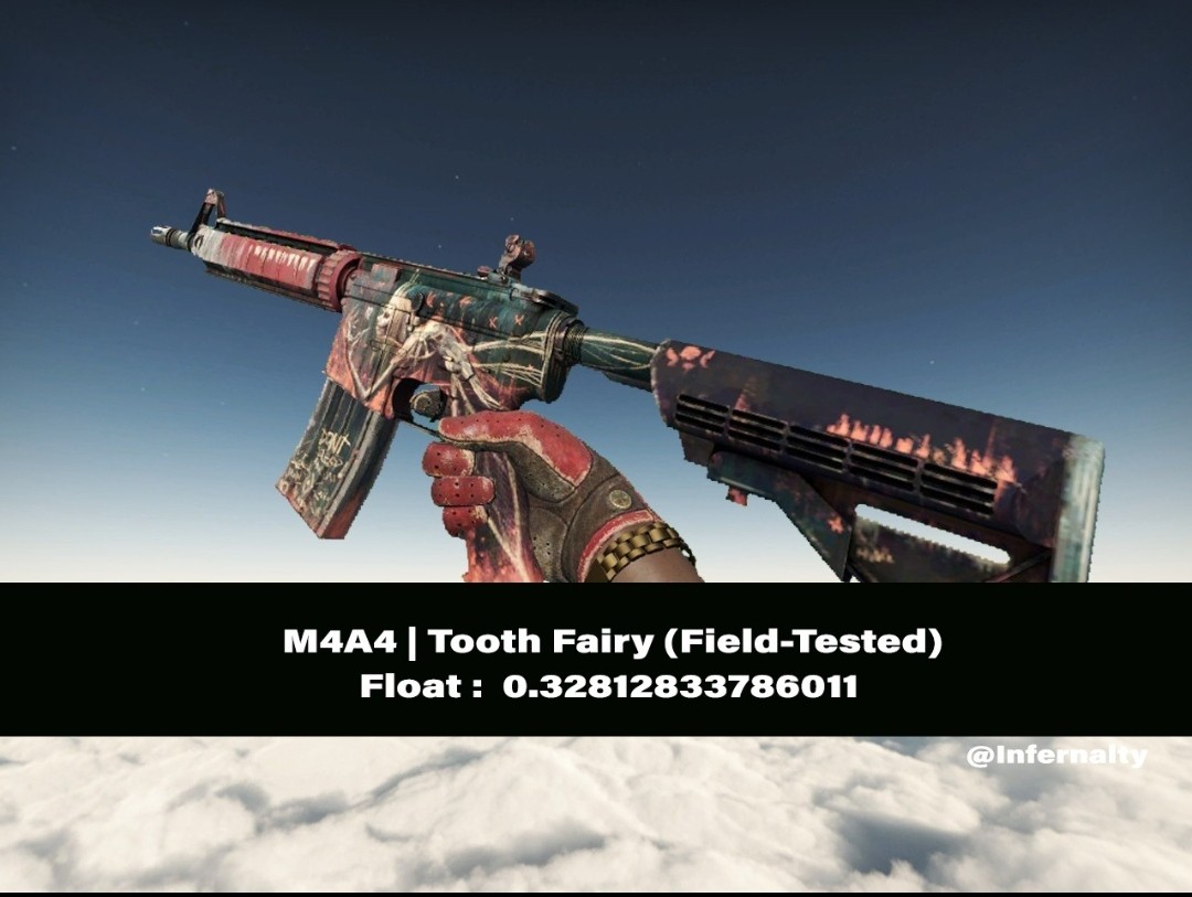 M4A4 Tooth Fairy FT CSGO SKINS KNIVES, Video Gaming, Gaming Accessories ...