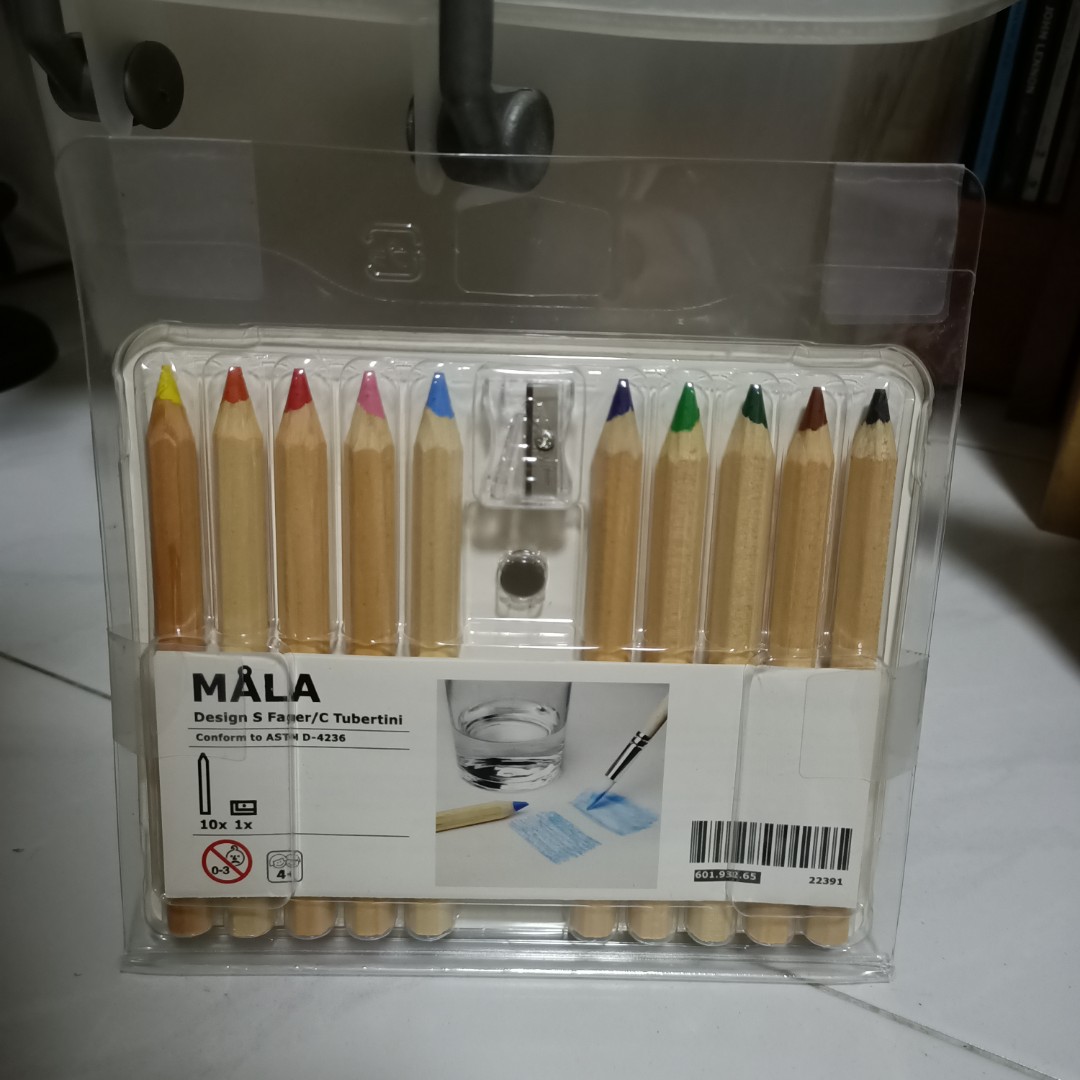 MALA Colour Pencils Sharpener IKEA, Hobbies & Toys, Stationery & Craft ...