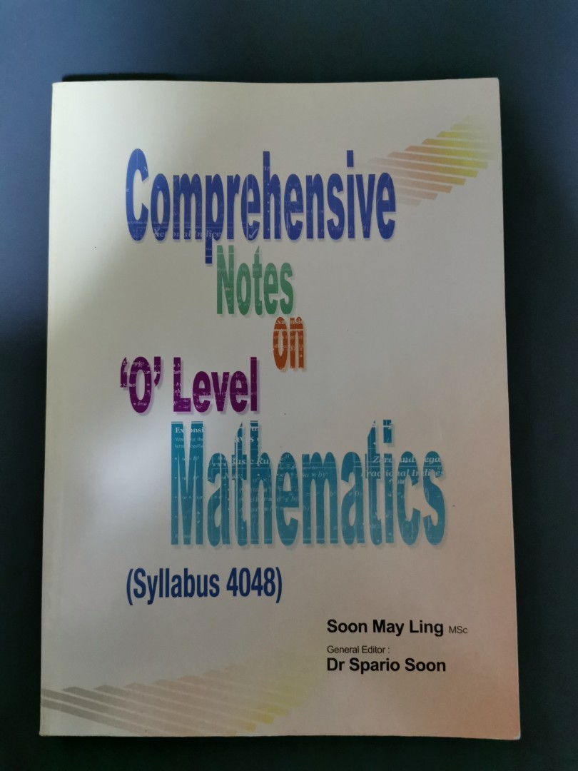 Mathematics Comprehensive Notes (O levels), Hobbies & Toys, Books ...