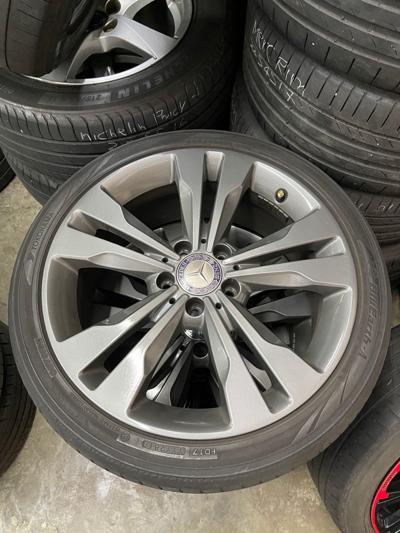 Mercedes 18 Inch Original Rims with Yokohama Tyres, Car Accessories ...