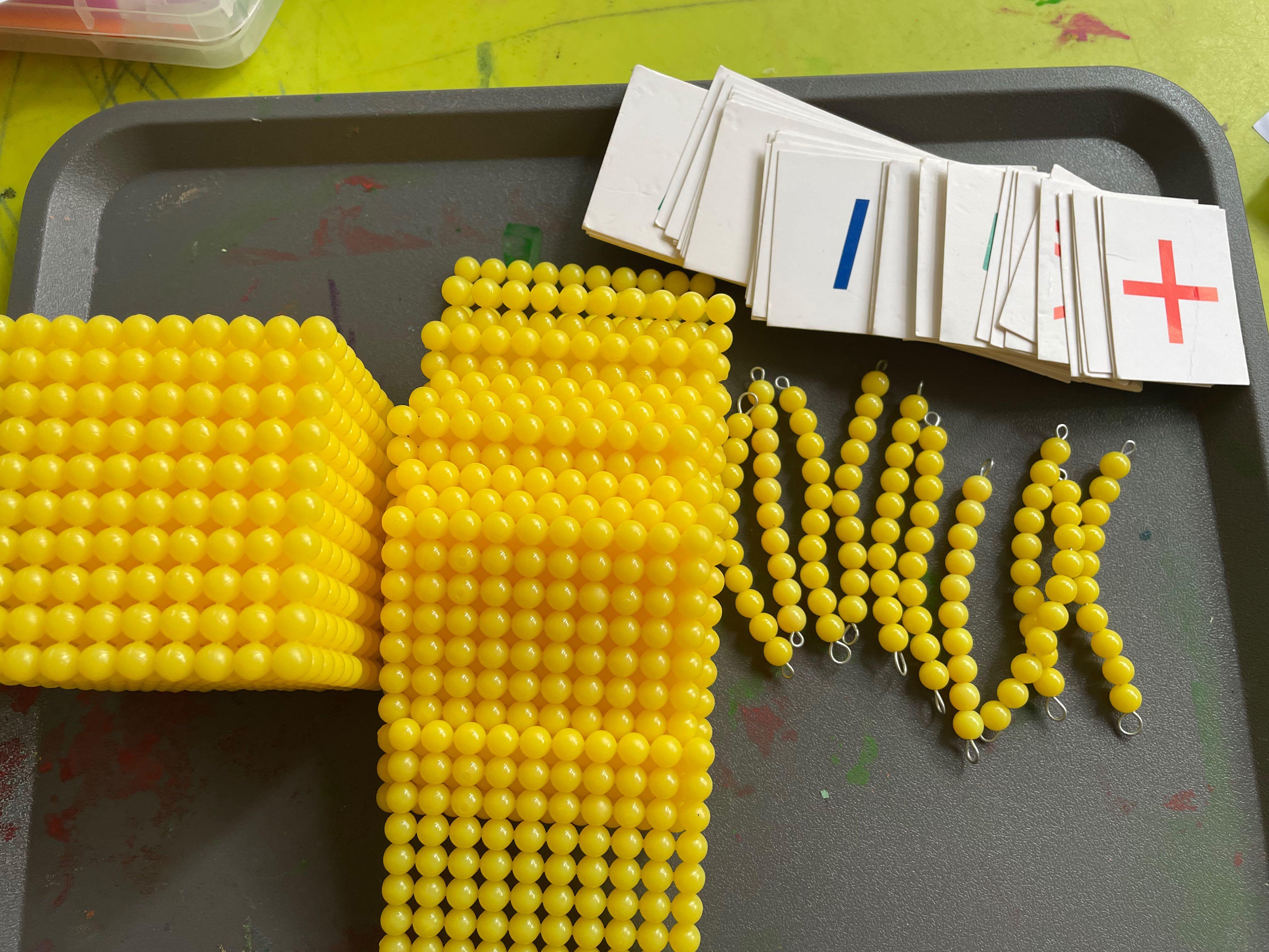 Montessori golden bead bank game/decimal game, Hobbies & Toys, Toys ...