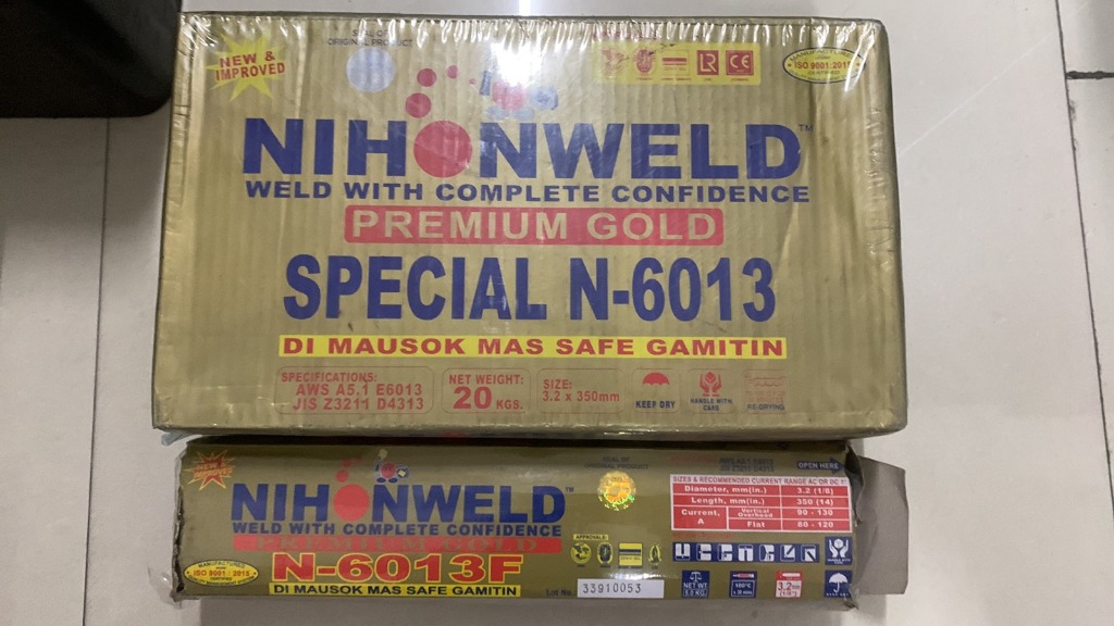 Nihonweld Special N-6013 F Premium Gold 3.2 x 350mm Welding Electrode ...