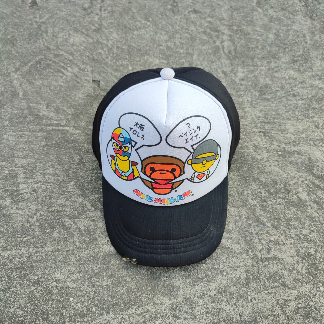 OG Bape - Super Milo Land - Nigo Trucker Cap, Men's Fashion, Watches ...