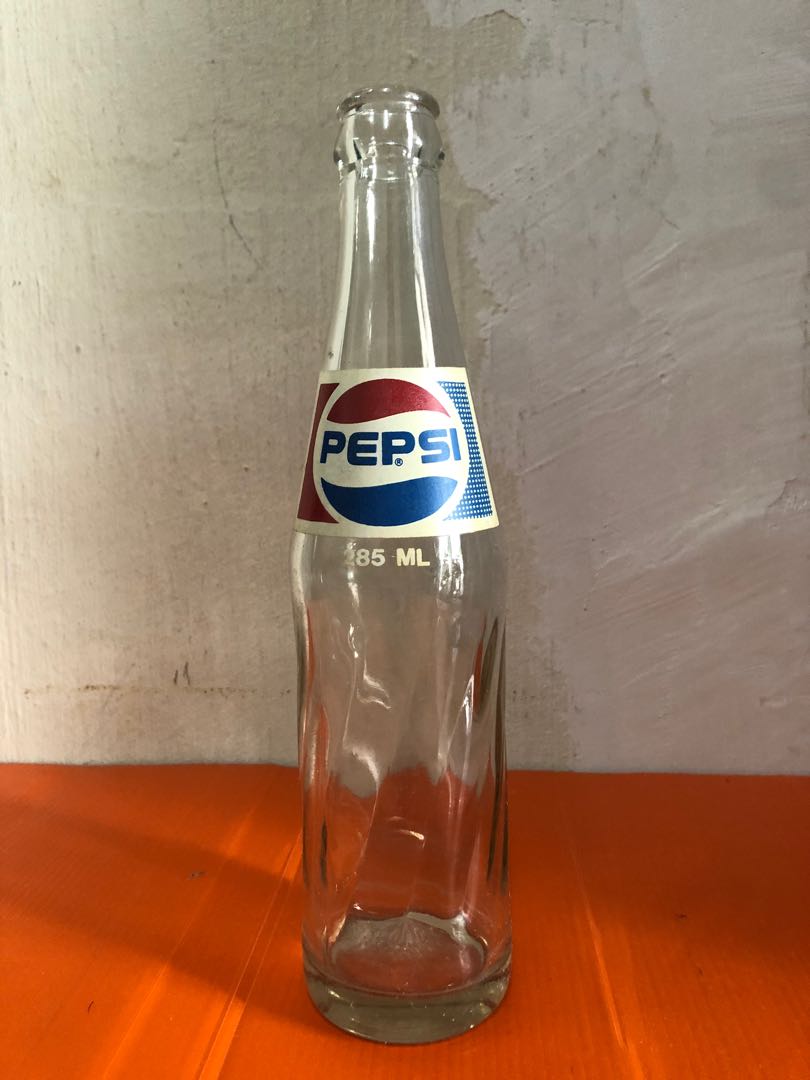 PEPSI GLASS BOTTLE, Furniture & Home Living, Home Decor, Vases ...