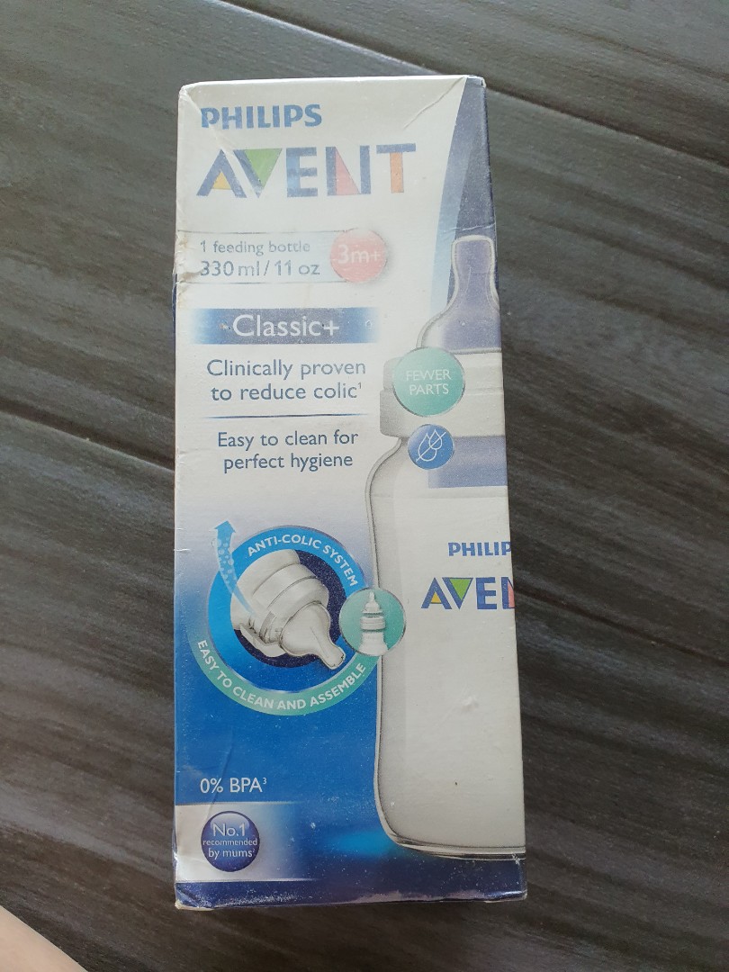 Philip Avent (Classic+) 330ml milkbottle, Babies & Kids, Nursing ...