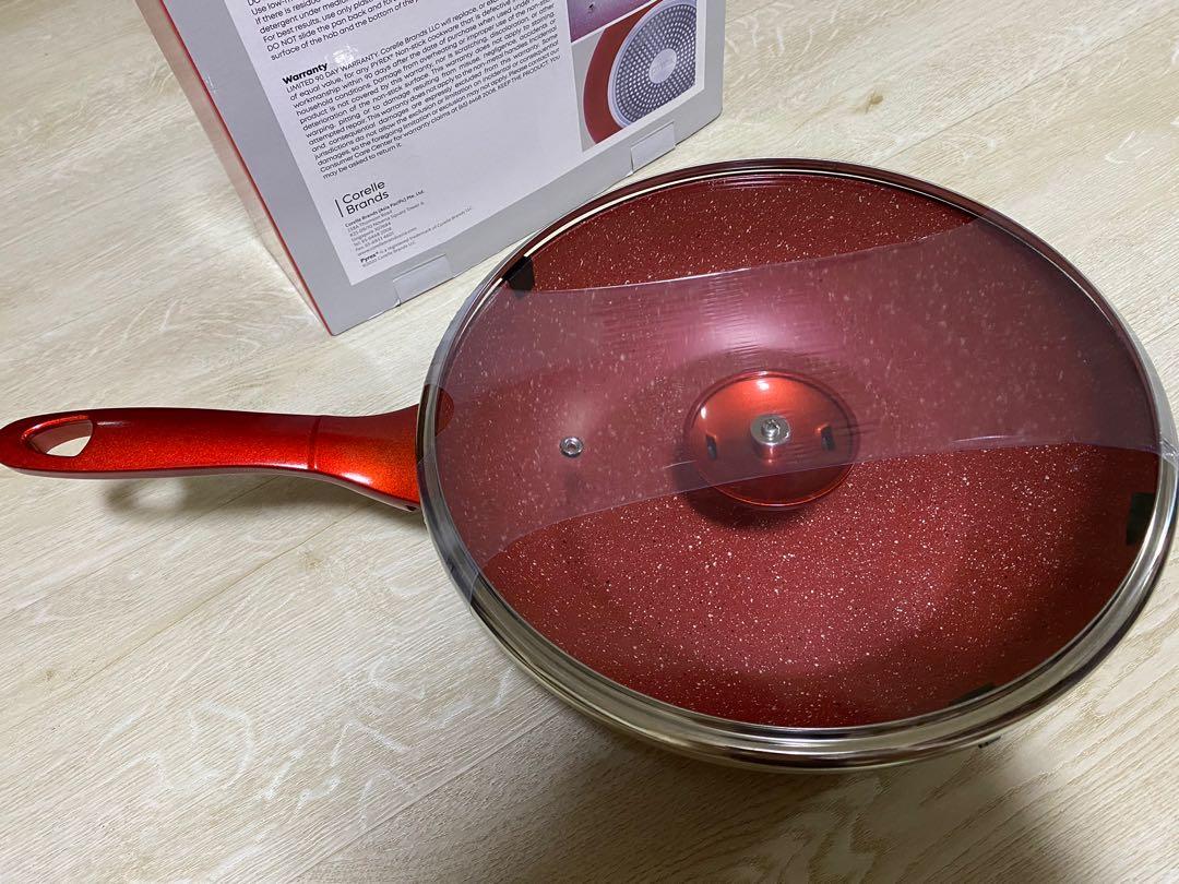 Pyrex Clara Cookware 28CM Wokpan, Furniture & Home Living, Kitchenware ...