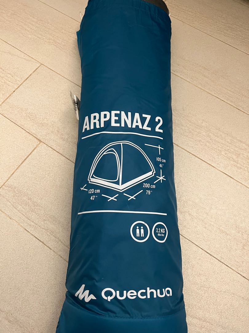 Quechua Arpenaz 2 - two men tent (free unknown brand 2-men tent ...