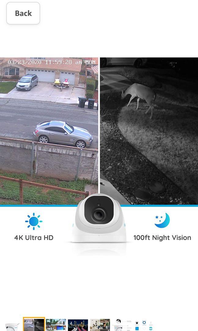 Reolink d800 4 pieces dome ip camera, Furniture & Home Living, Security ...